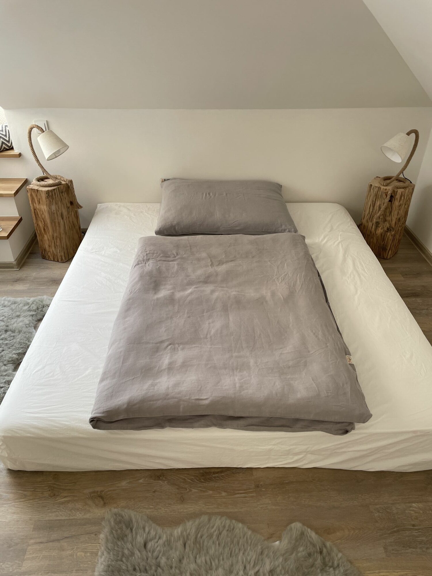 Flafí set povlečení Light Grey single | fluffyaffairs.cz